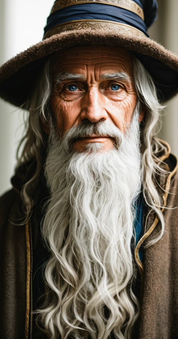 An old man with a long beard and a hat - SeaArt AI