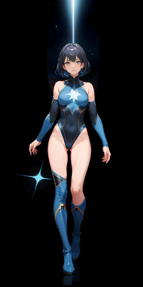 1girl, superhero, leotard, bare legs, boots - SeaArt AI