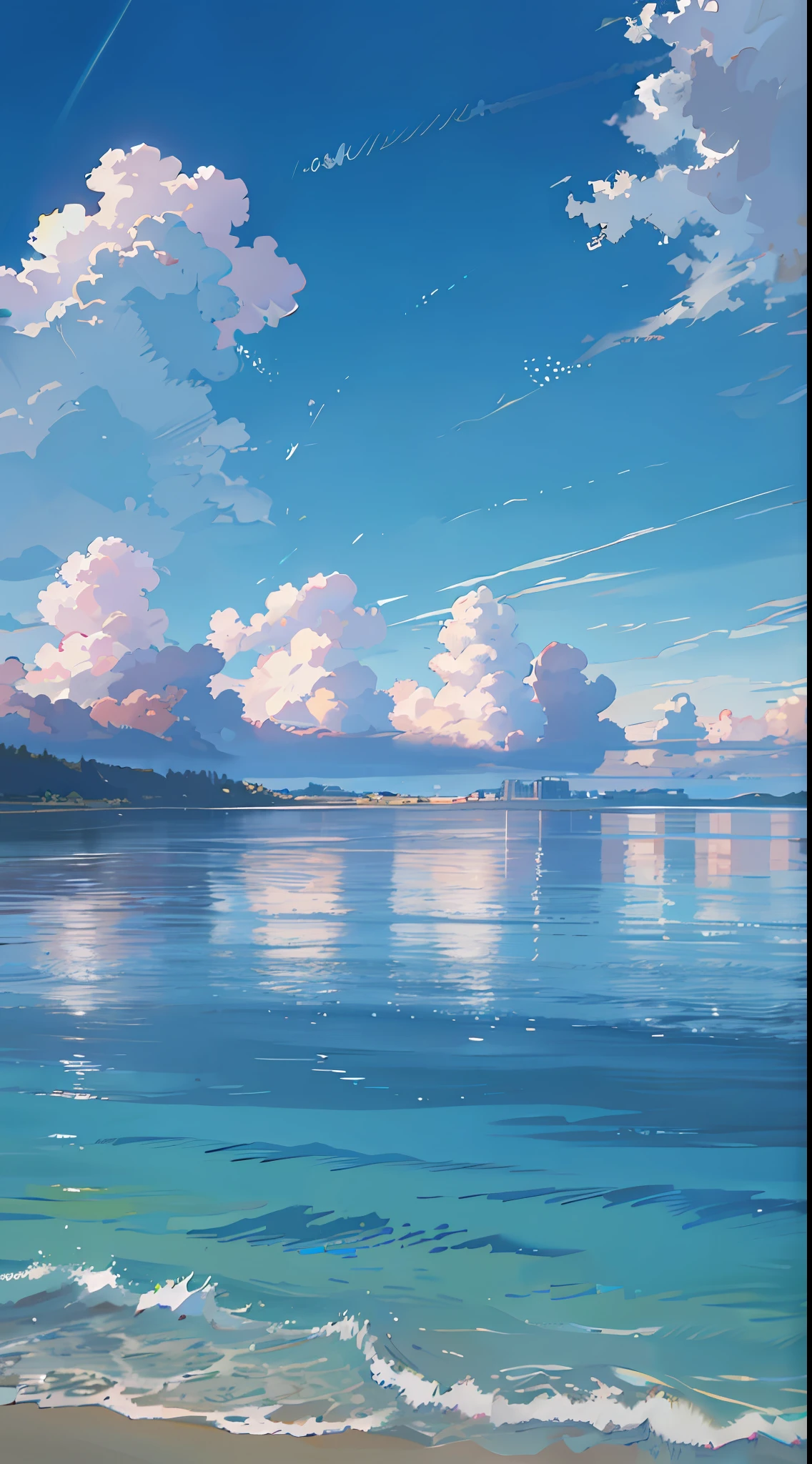 no humans, scenery, vanishing point, from below, masterpiece, best quality, 8k, absurdres, water ...