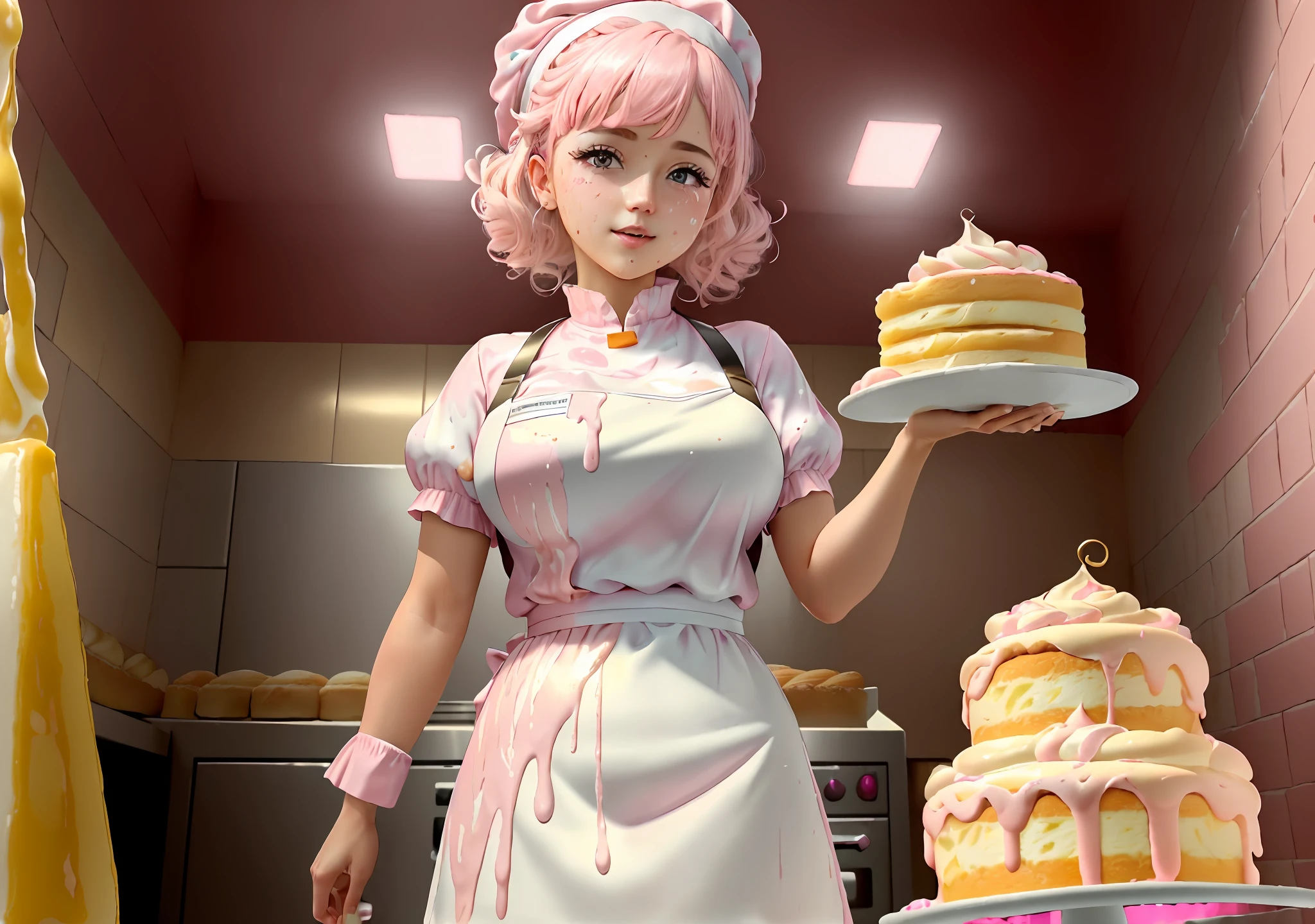 (masterpiece, best quality, ultra-detailed CG unity 8k wallpaper, pink lighting, high contrast ...