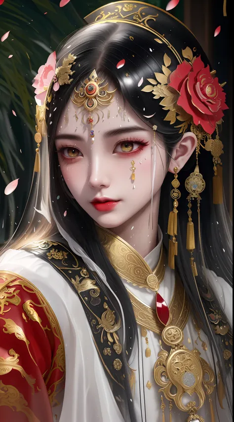 Girl, black hair, black clothes, beautiful, delicate - SeaArt AI