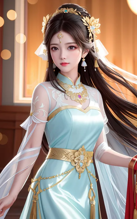 best quality, masterpiece, highres, 1girl,china wedding dress - SeaArt AI