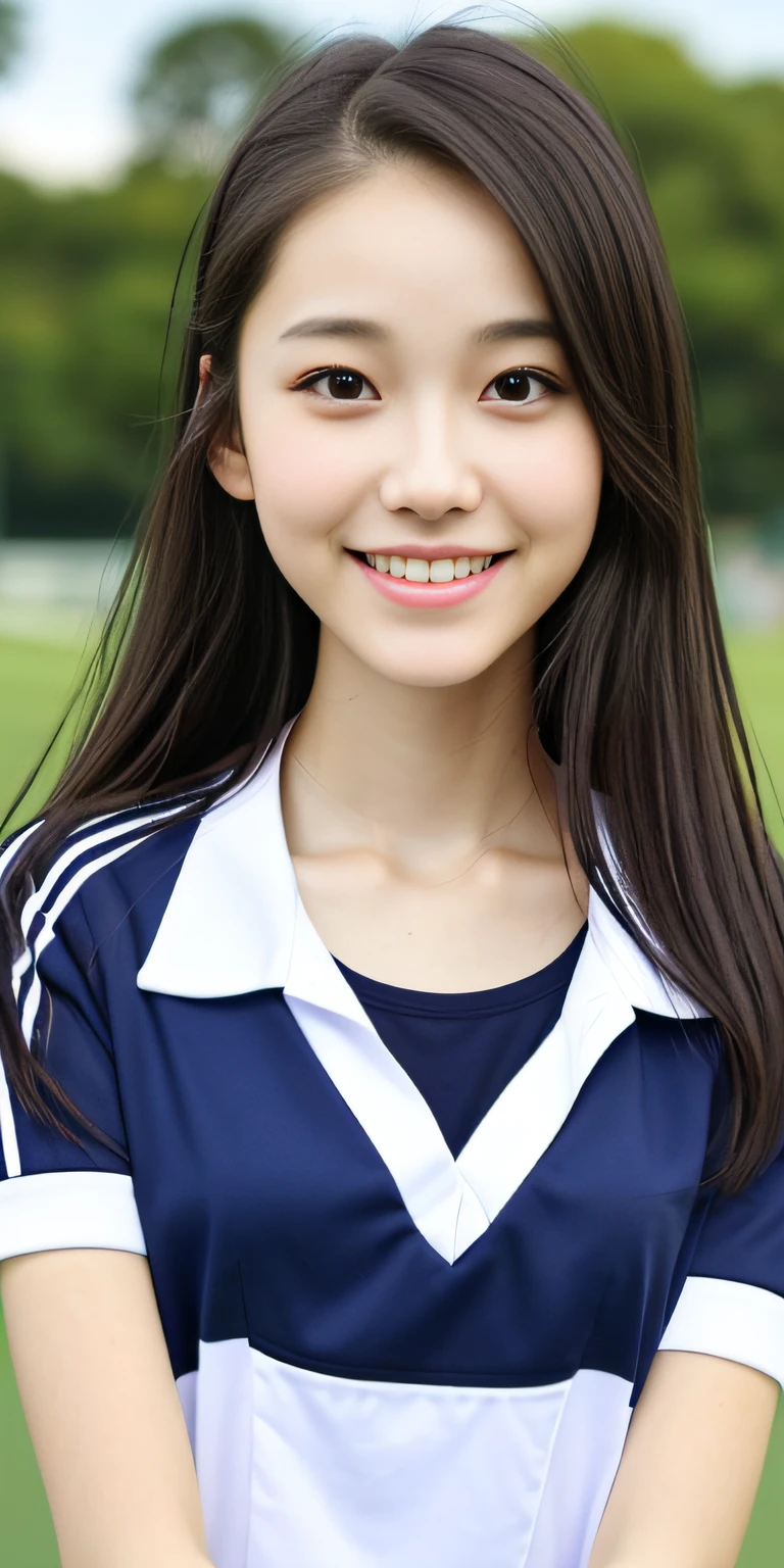 neat college girl, person, (school uniform, summer clothes, short sleeves - SeaArt AI