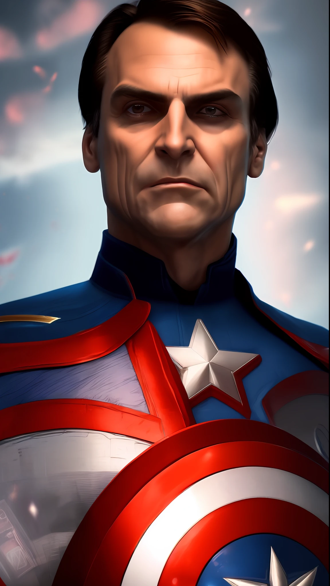 Captain america is a character in the avengers movie - SeaArt AI