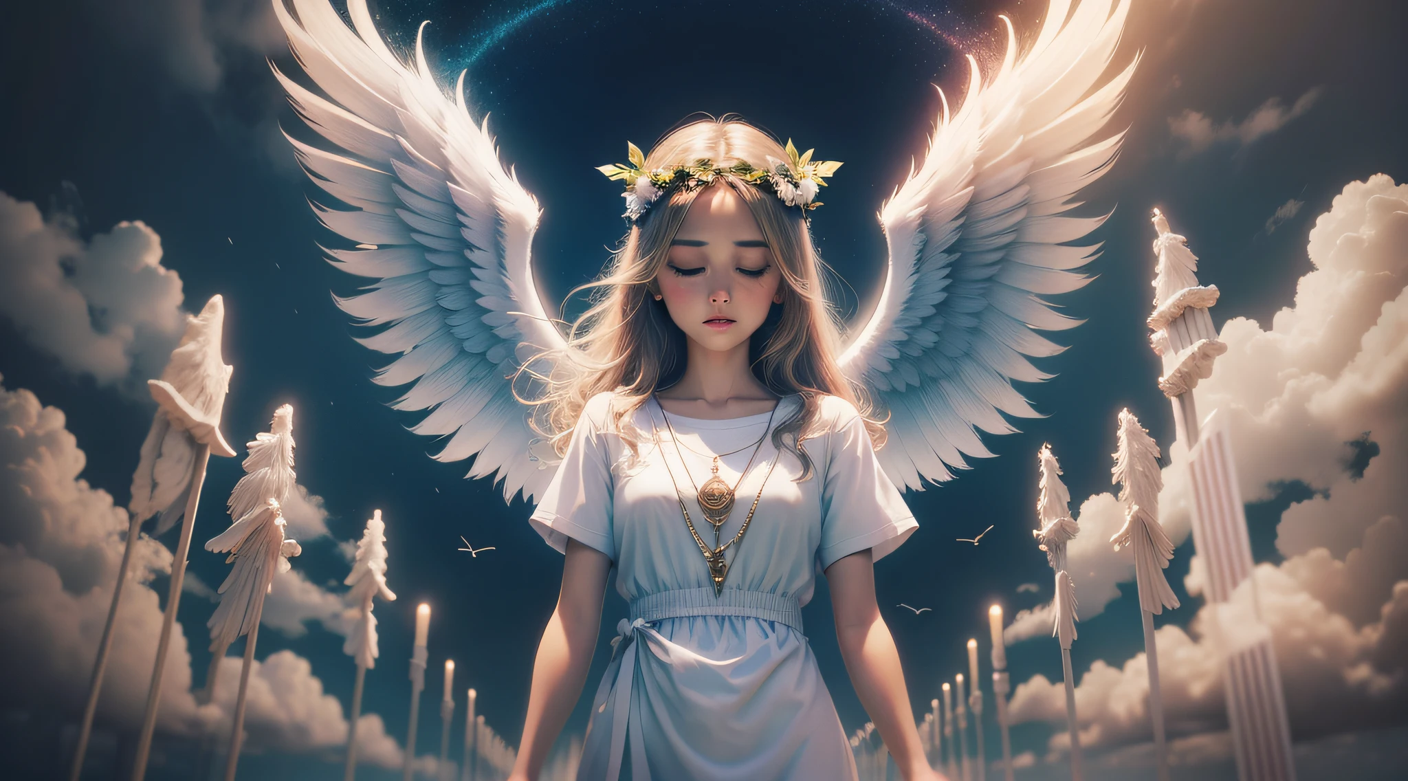 angel in heaven - SeaArt AI