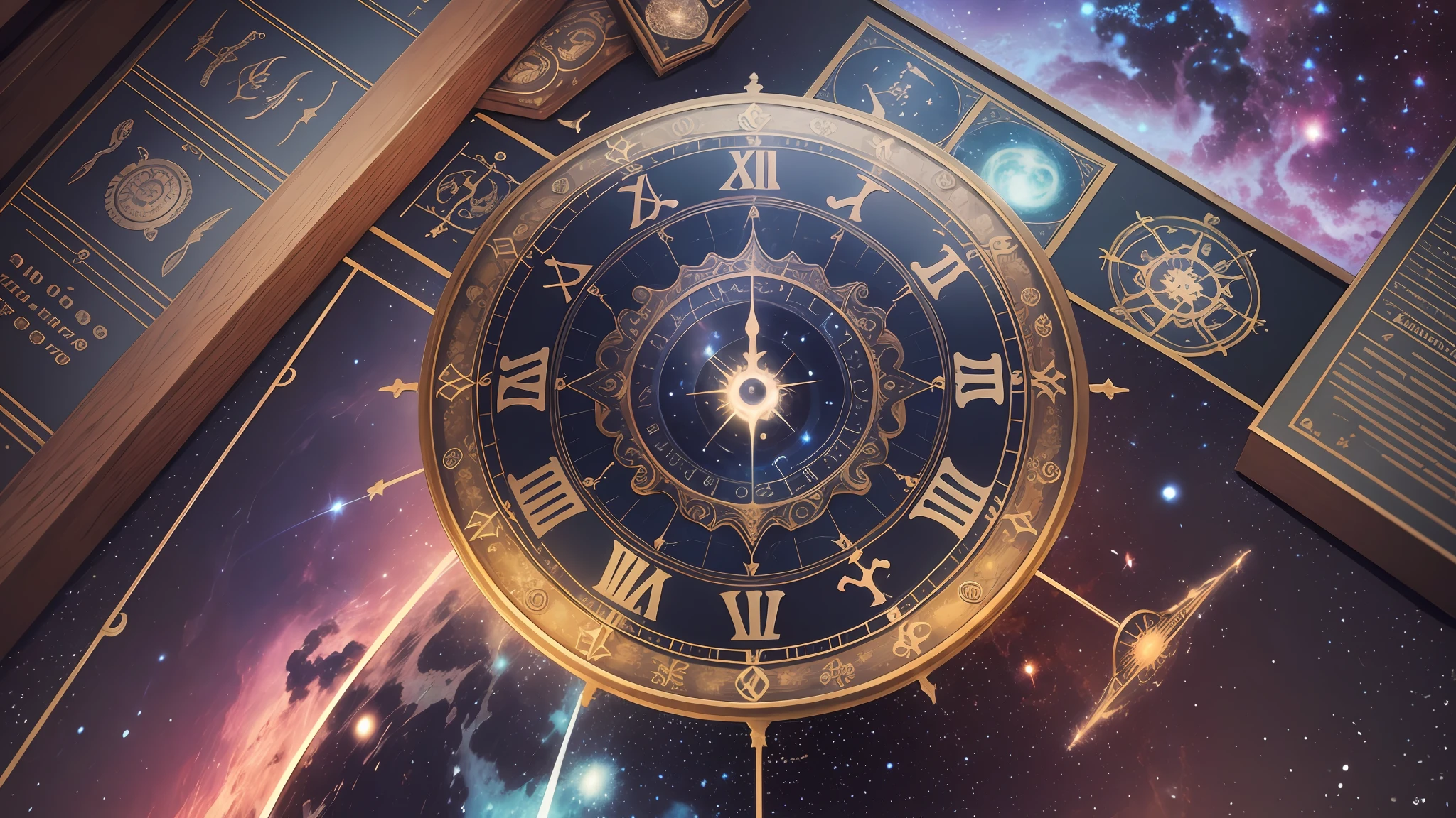 There is a clock that is on the wall of a building - SeaArt AI