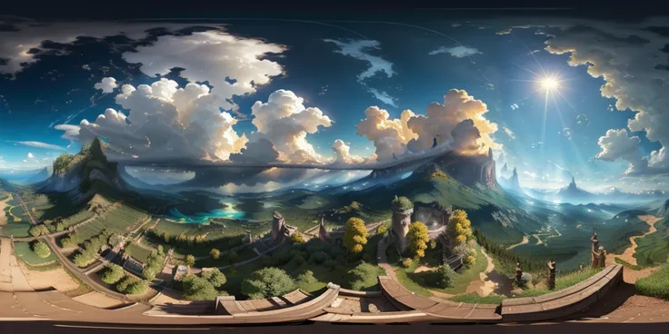 a 360 equirectangular panorama, modelshoot style, (extremely detailed ...