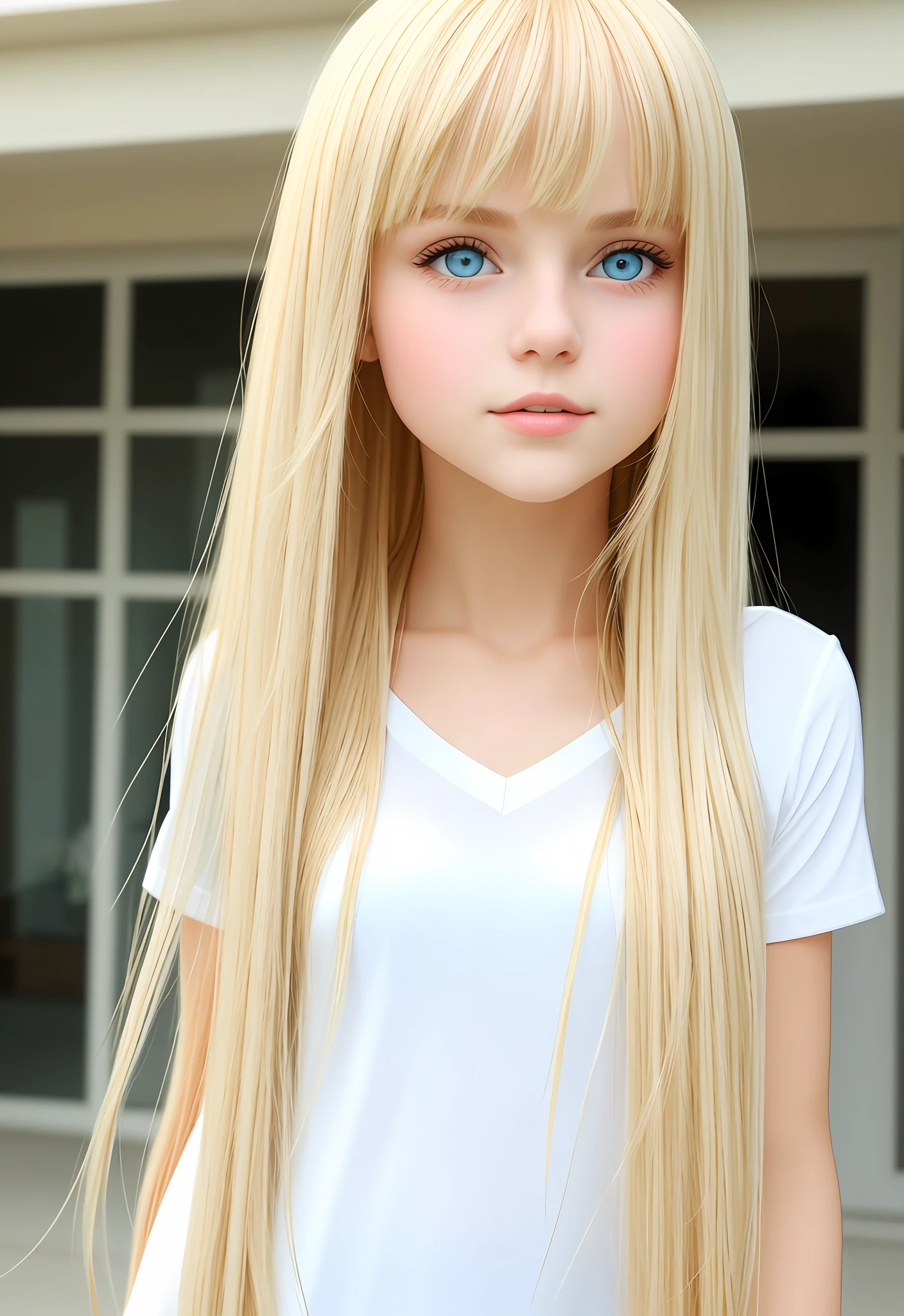 Unparalleled Beauty Shiny Shiny Firm And Shiny Skin Bangs Between Eyes Shiny Straight