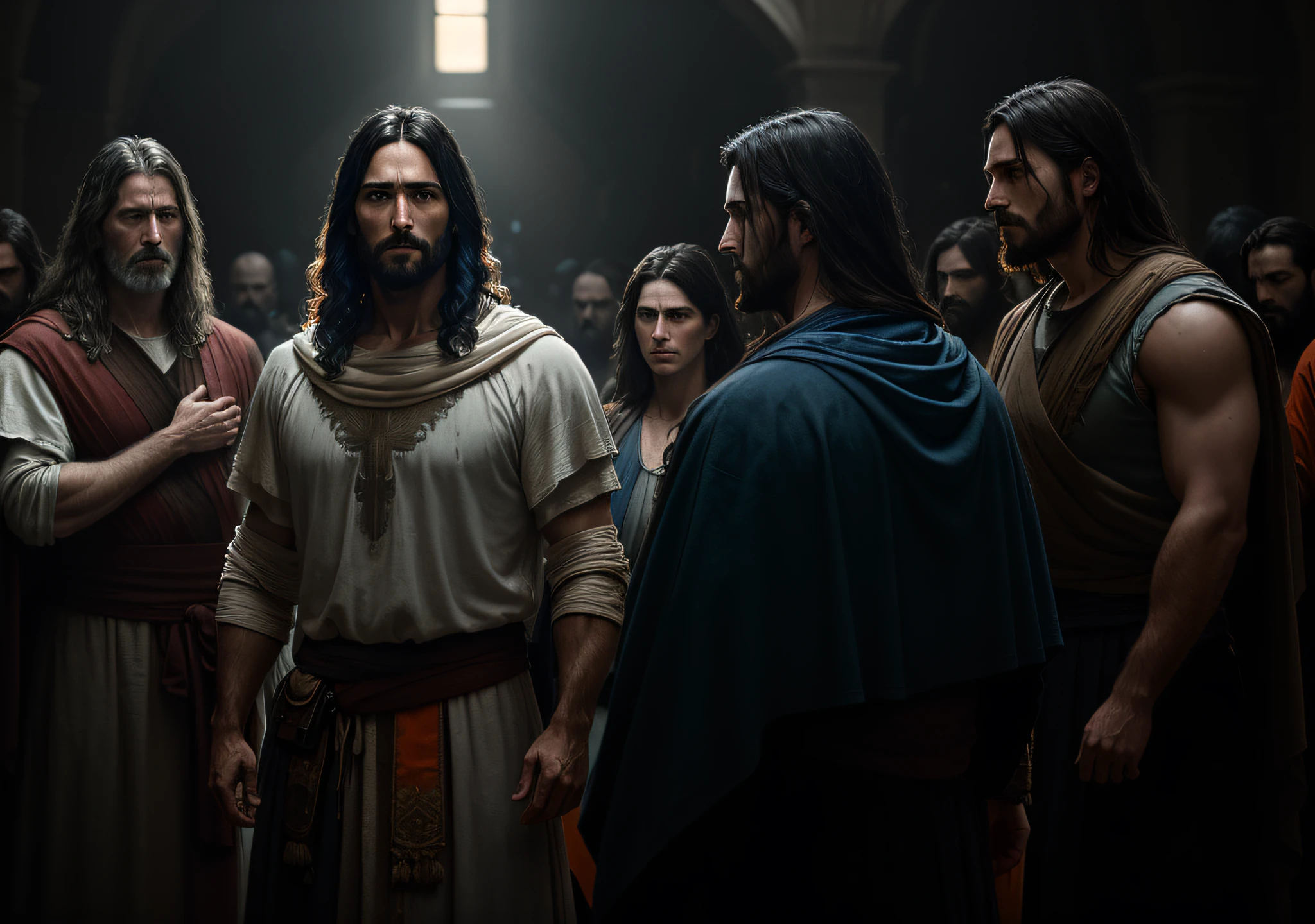 JESUS CHRIST with his disciple - SeaArt AI