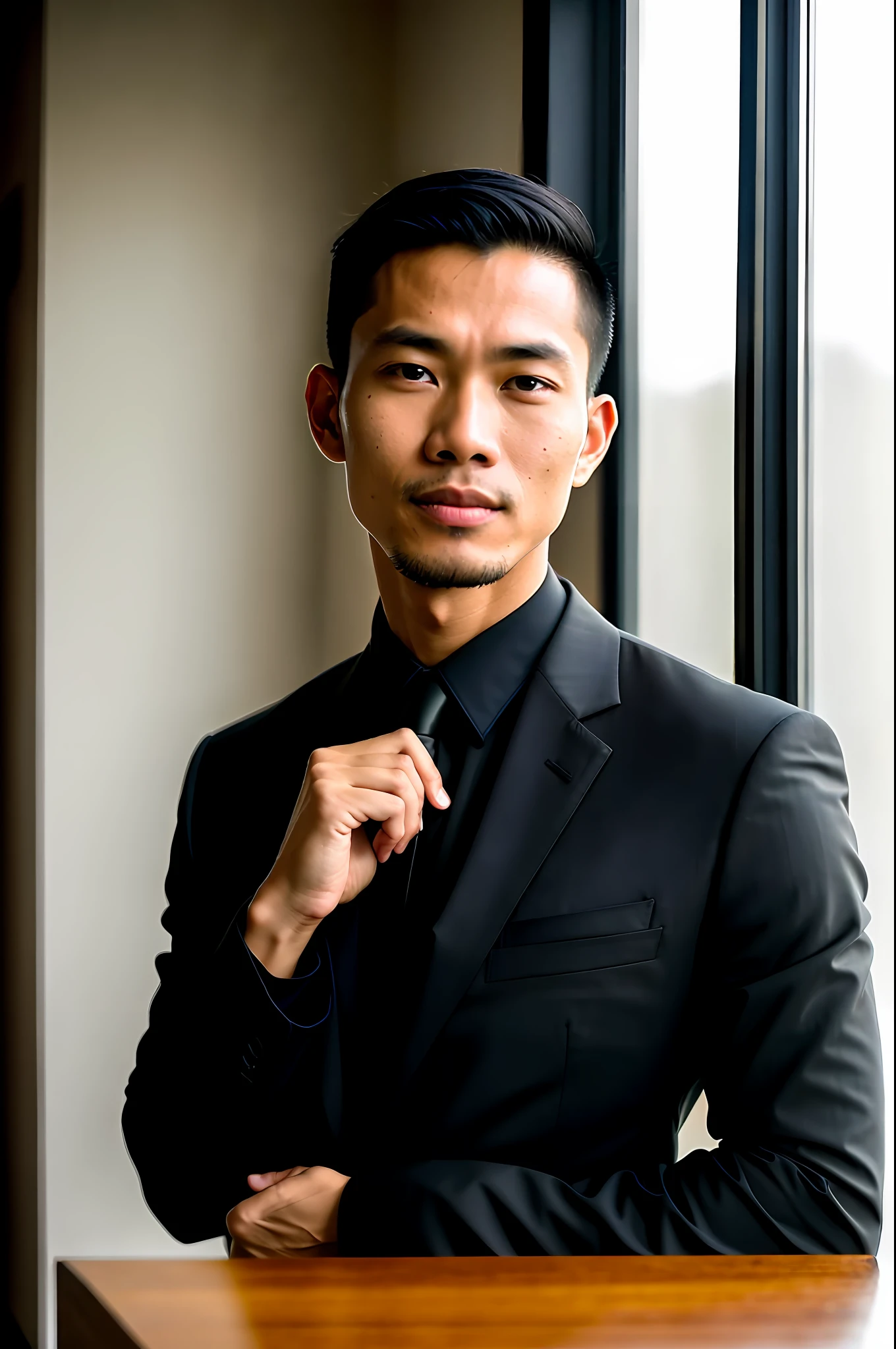 world press photo winner, (award-winning photography:1.3), (modern indonesian man wearing all ...