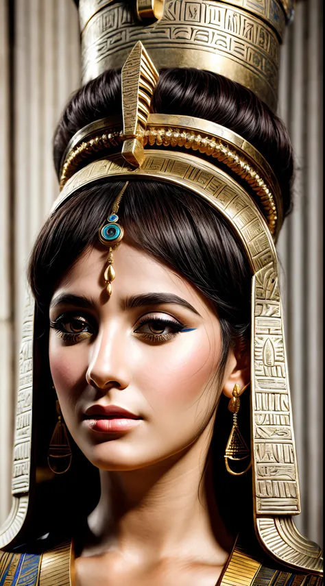 portrait photo of Cleopatra, highly detailed face, depth of field ...