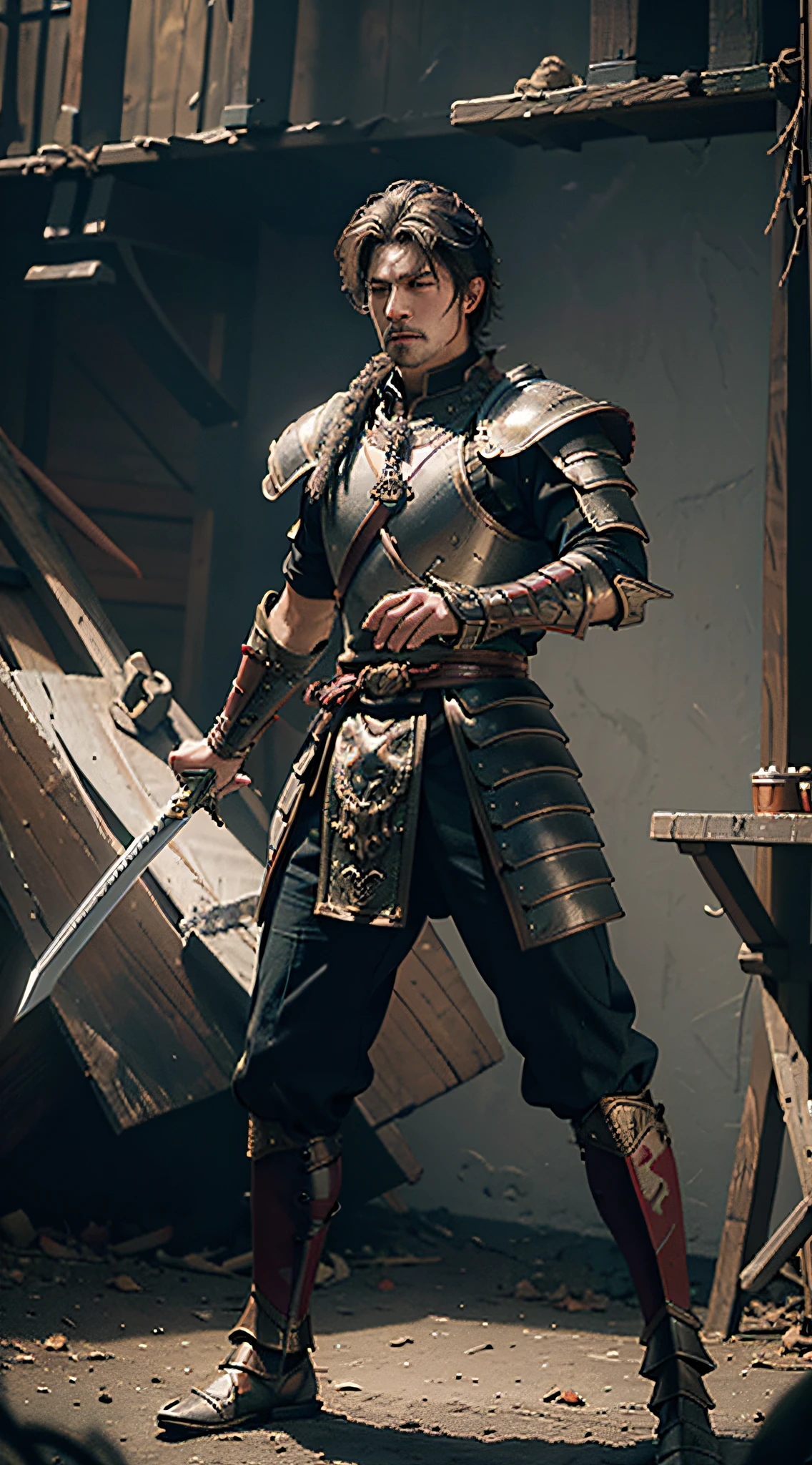 Best quality, masterpiece, warrior, male warrior, standing - SeaArt AI