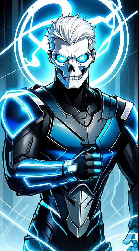 pixel sorted，Superhero skull，gory art，flying petal，Metal polished ...