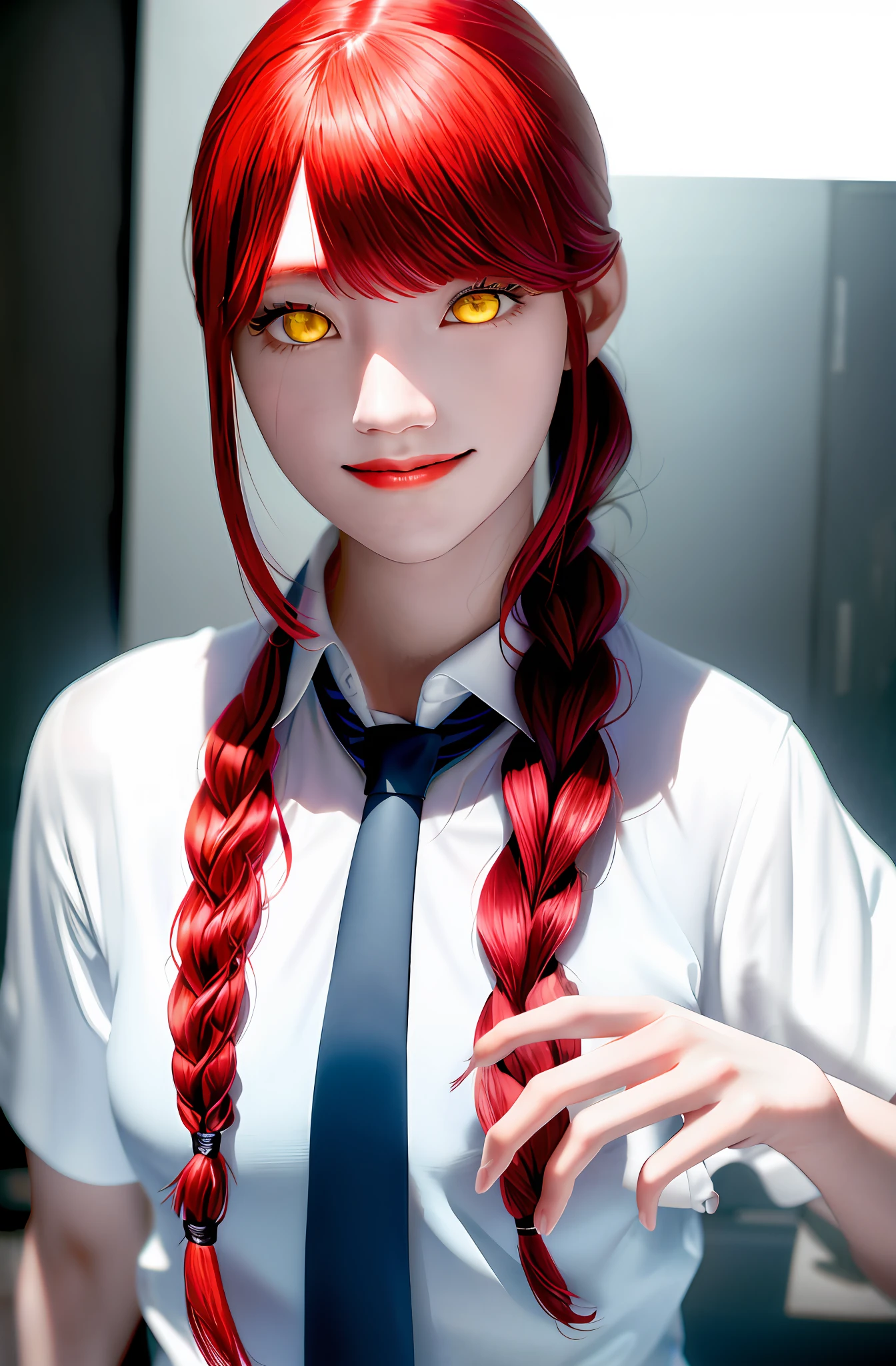 Smile with your mouth closed Archaic Smile - SeaArt AI