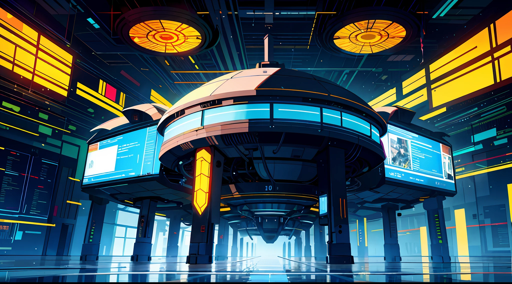 A close up of a futuristic building with a clock on the top - SeaArt AI