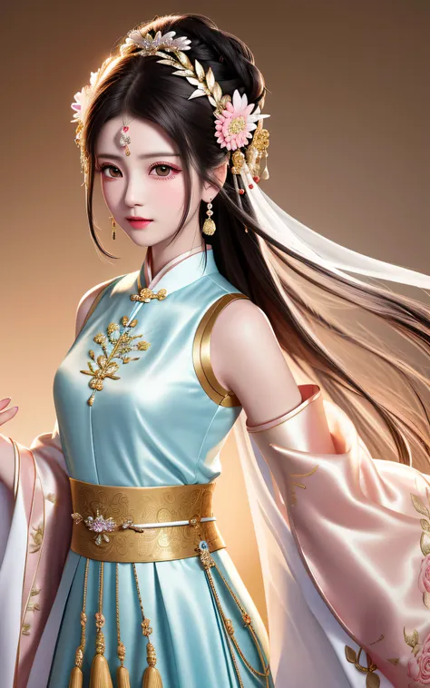 best quality, masterpiece, high resolution, 1girl, chinese wedding dress - SeaArt AI
