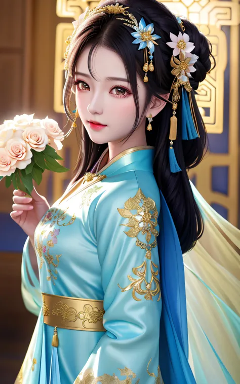 best quality, masterpiece, highres, 1girl,china wedding dress - SeaArt AI