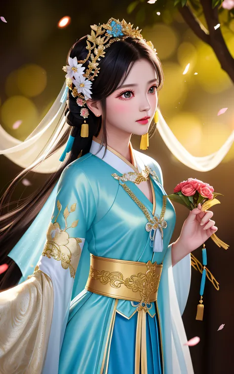 best quality, masterpiece, high resolution, 1girl, chinese wedding dress - SeaArt AI