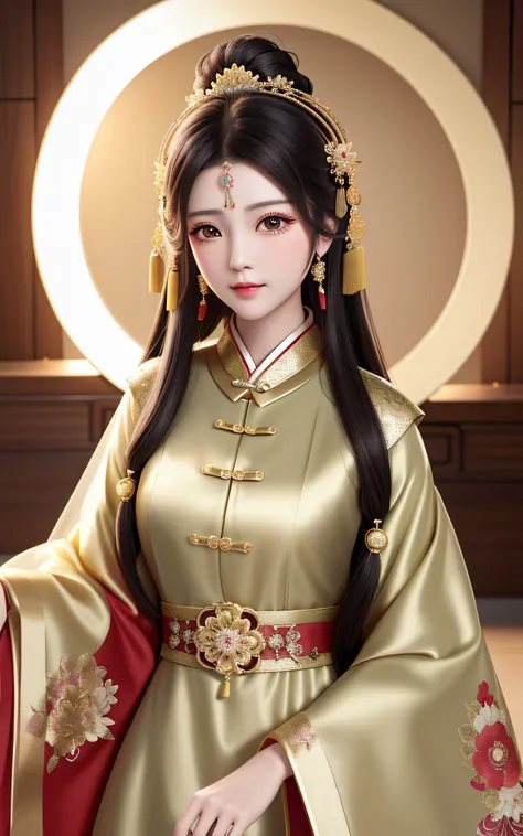 best quality, masterpiece, high resolution, 1girl, chinese wedding dress - SeaArt AI