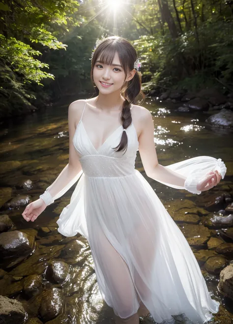 ((1 person)),((Photorealistic))), ((AKB 48))), (Full body photo)), looking up from below - SeaArt AI