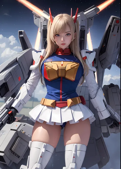 (top quality), (masterpiece), personification of Mobile Suit Gundam F91, nsfw, amazing ...