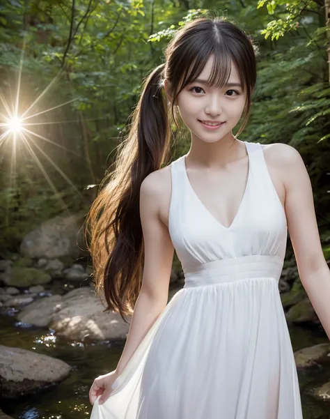 ((1 person)),((Photorealistic))), ((AKB 48))), (Full body photo)), looking up from below - SeaArt AI