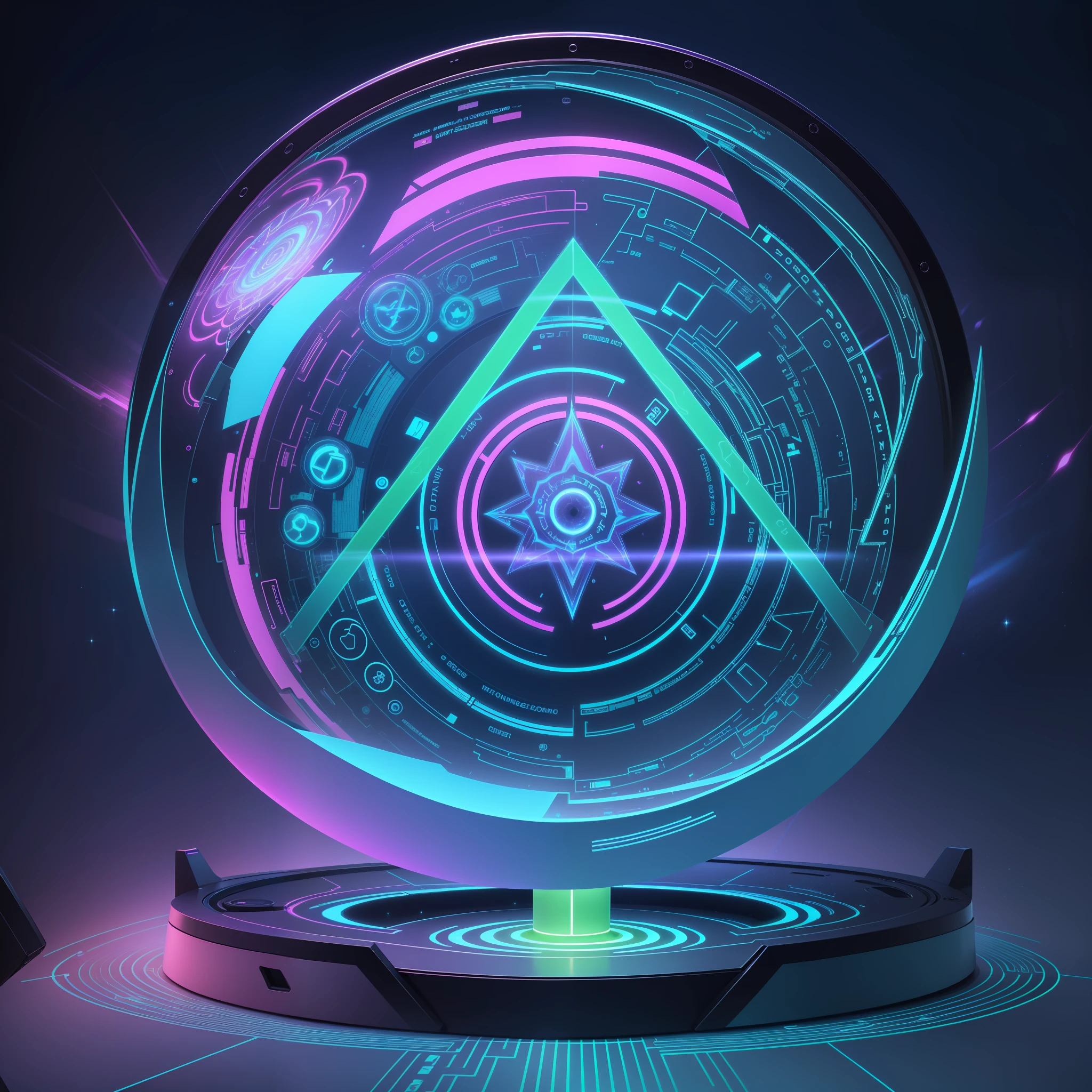 "Imagine a revolutionary technology called 'Harmonix.' It is an interactive holographic device ...