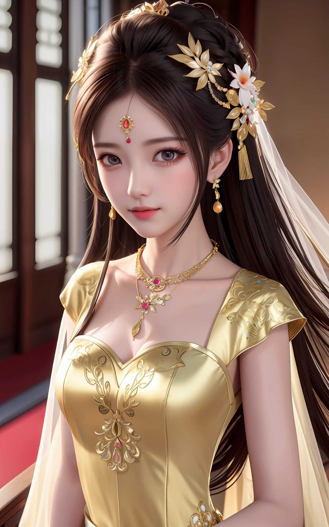 best quality, masterpiece, highres, 1girl,china wedding dress - SeaArt AI