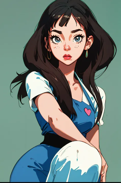 Best Quality Masterpiece 1girl Kawaii 1980s Style Seaart Ai