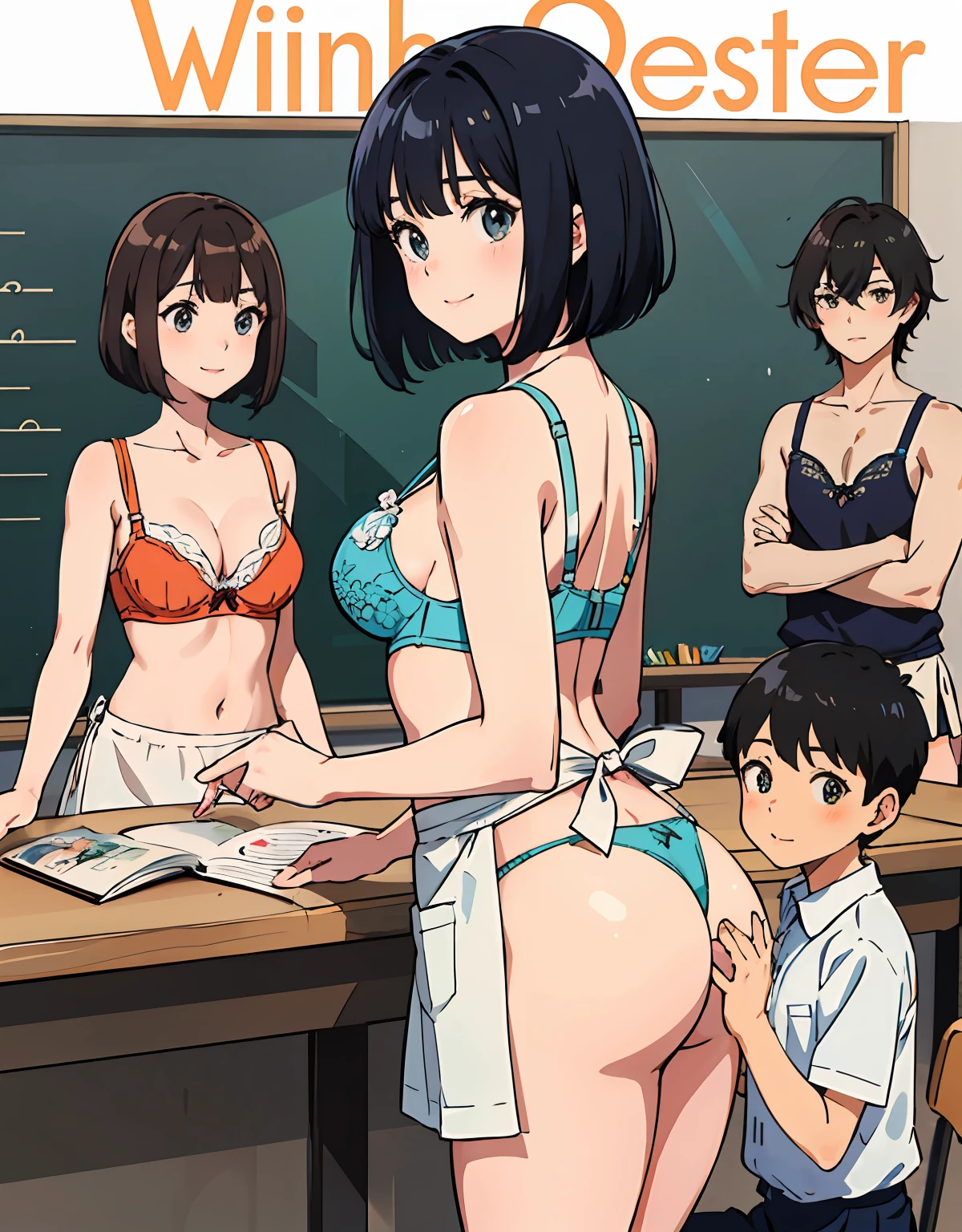 (最高品質, 傑作), 女性料理雑誌の表紙, 女の子1名, 30歳 - SeaArt AI