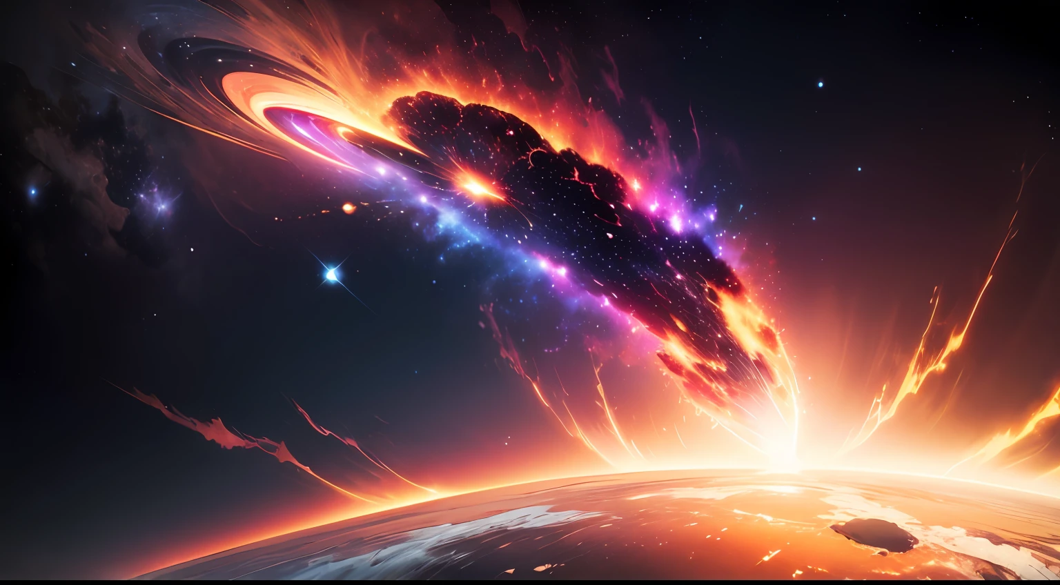 Create a YouTube cover of a supernova in space --auto - SeaArt AI