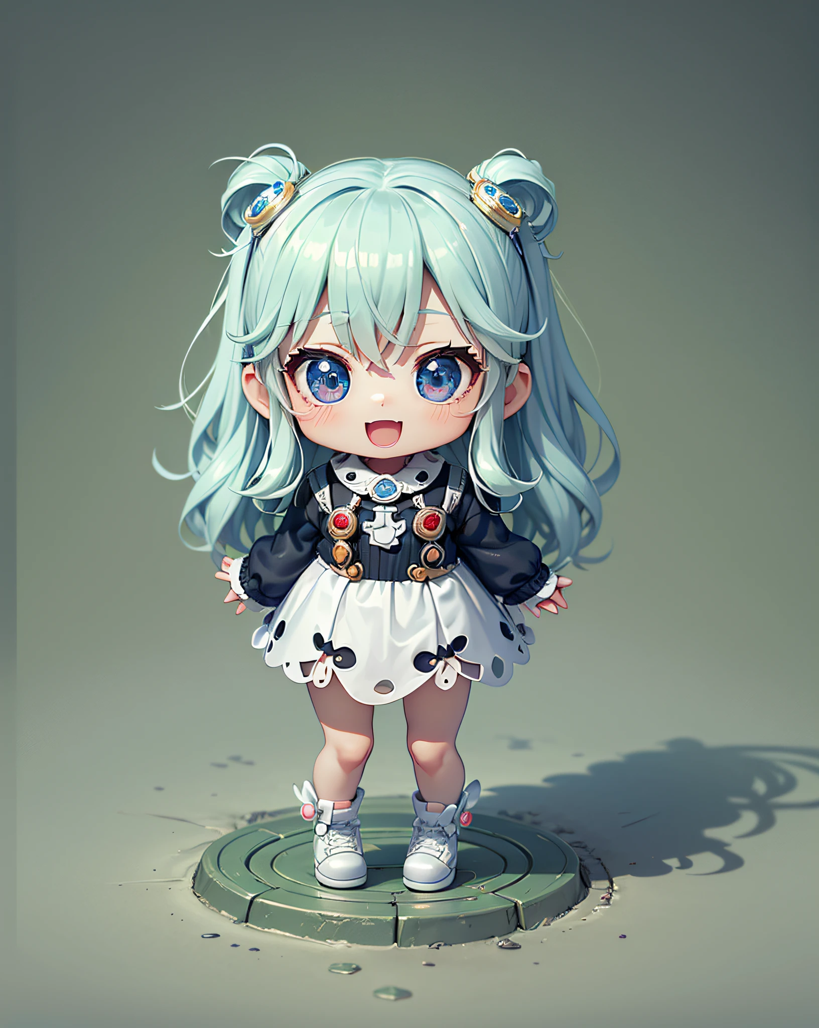 Super 귀여운 girl full body 3D image, 1개, 좋은 눈 보고, 큰 눈, 귀여운 - SeaArt AI