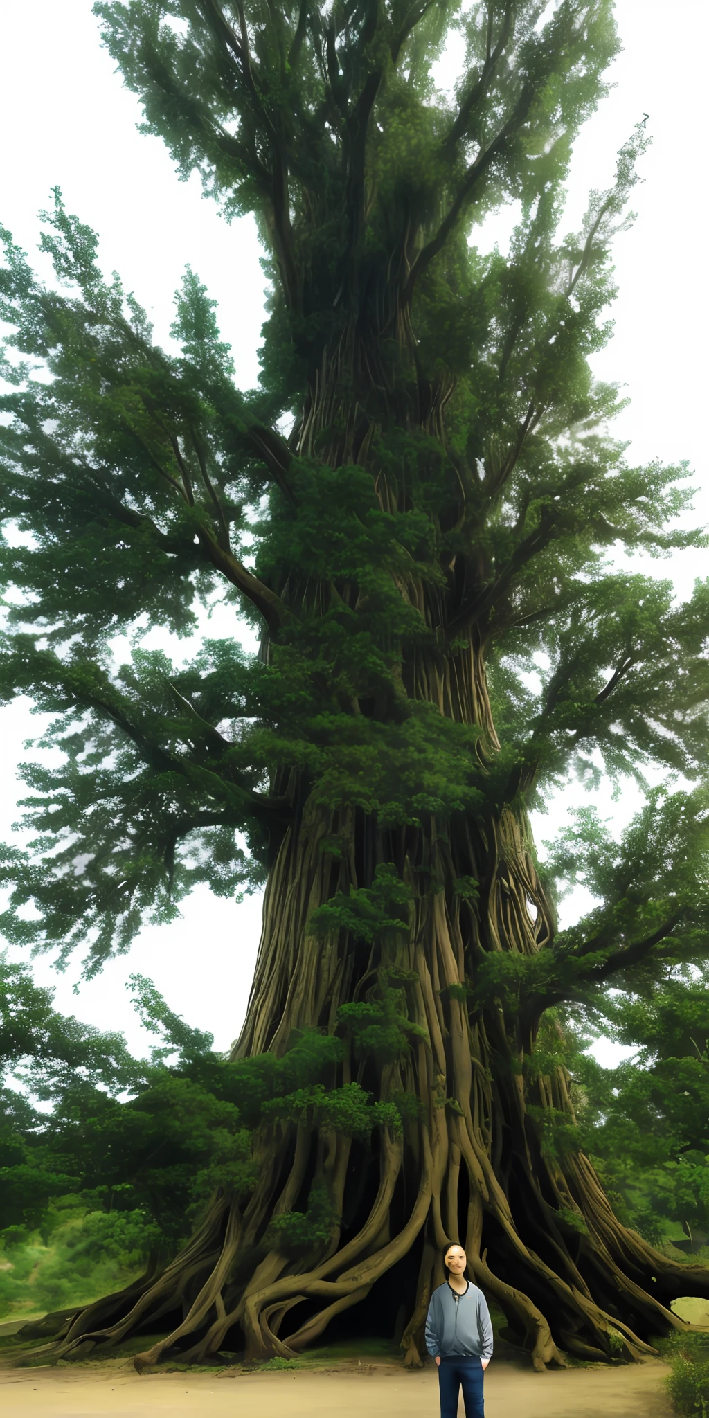 giant tree，man，Xianxia - SeaArt AI