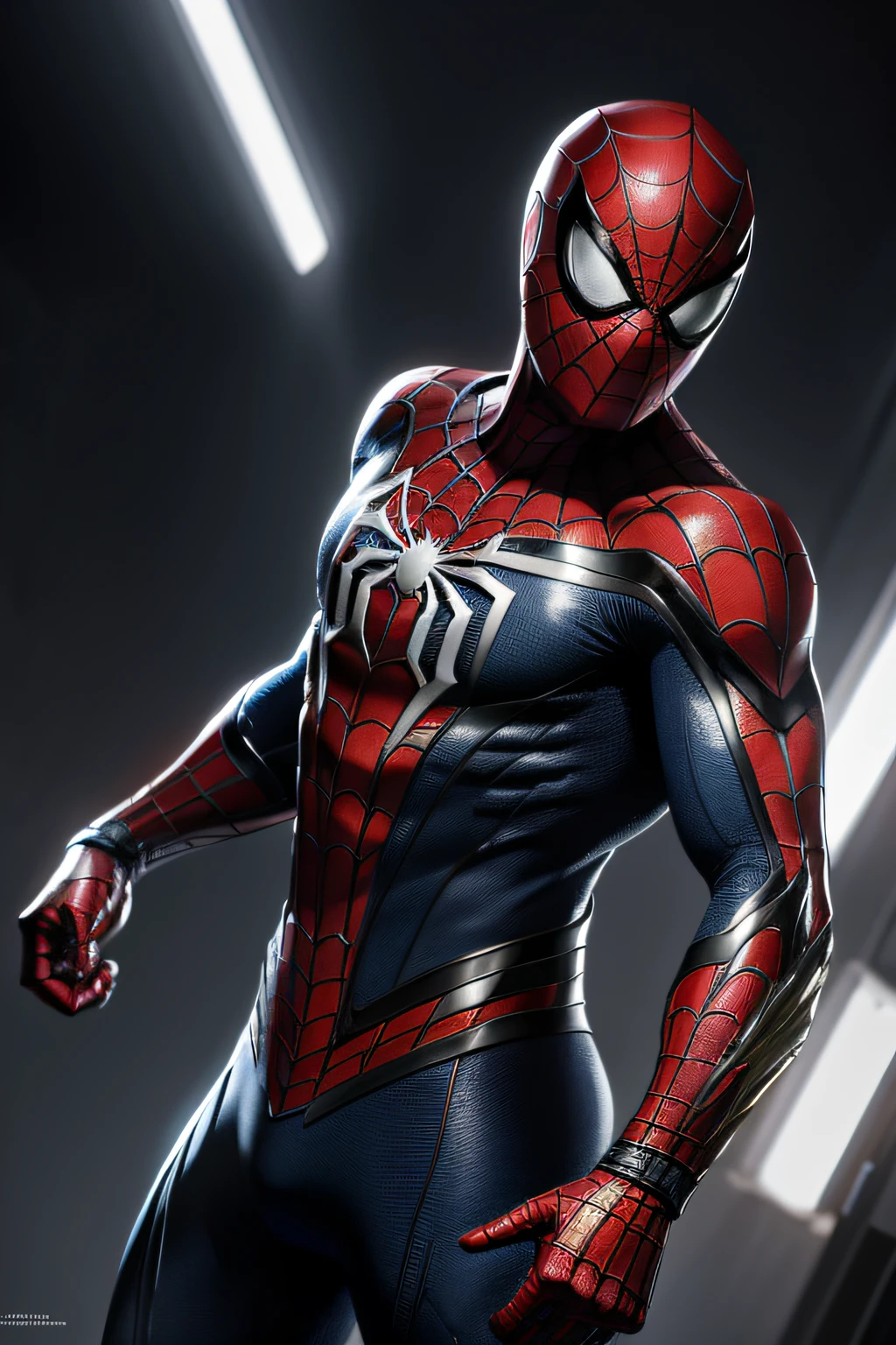 Spider - man in a suit with a red and blue costume - SeaArt AI