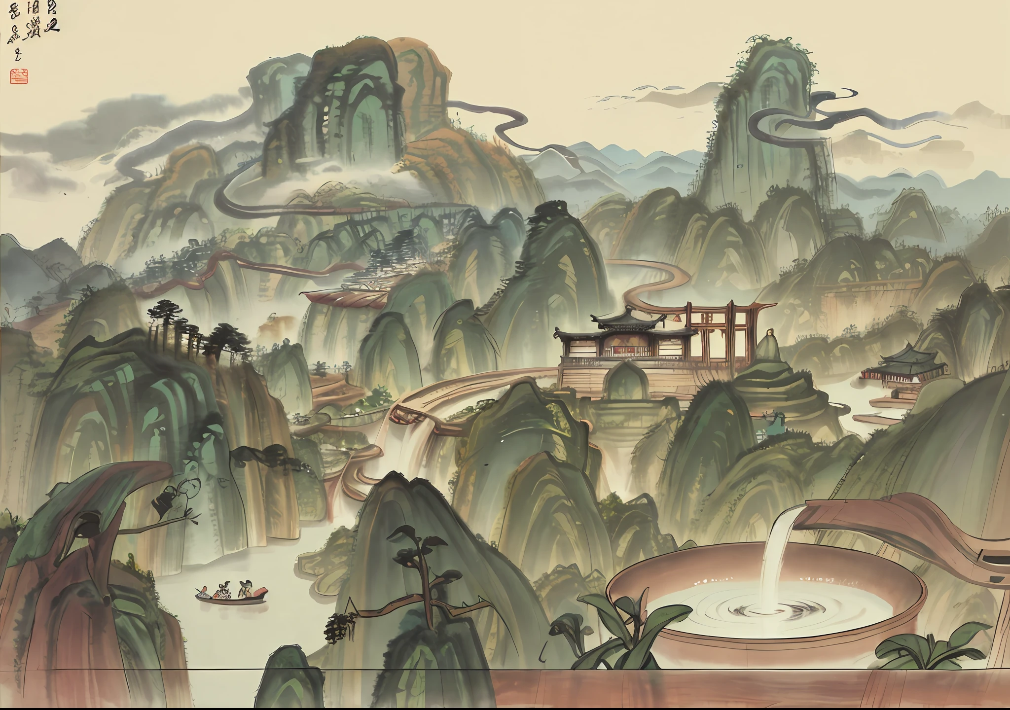 Wuyi Mountain, Chine，mountain - SeaArt AI