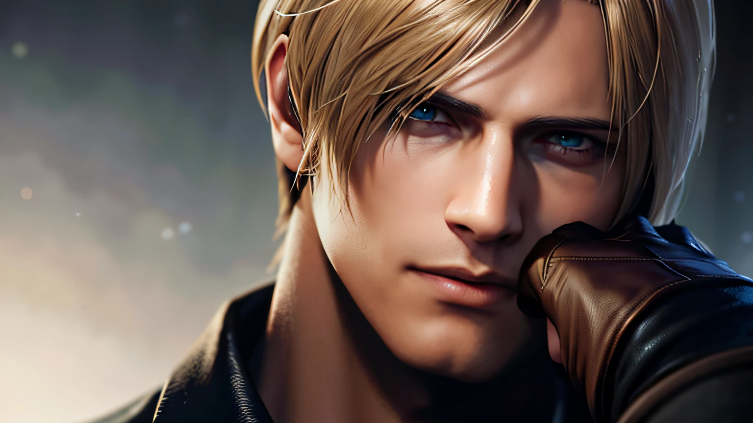 a close up of a person with a glove on their hand, Johan Liebert ...