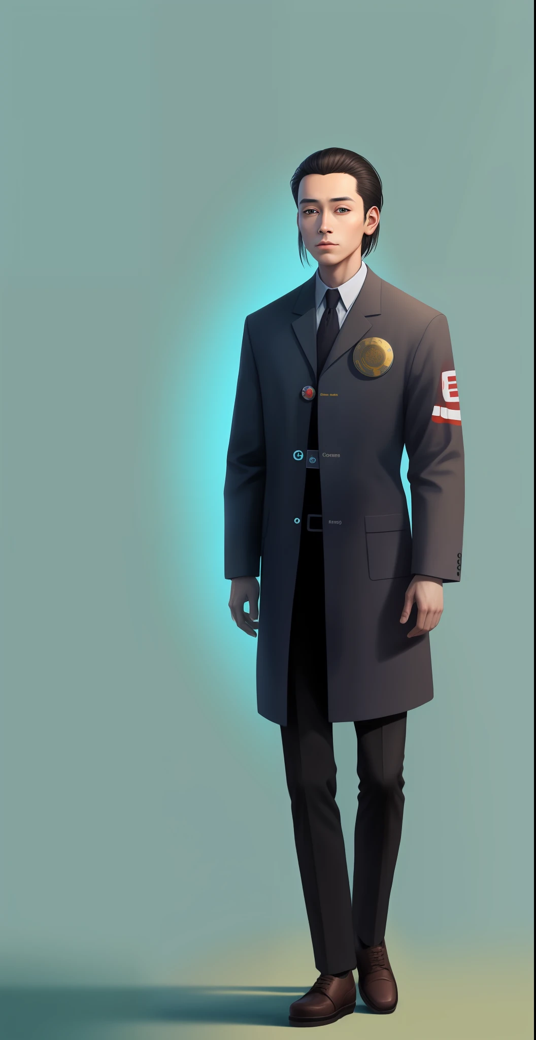 A Close Up Of A Person In A Suit And Tie Seaart Ai