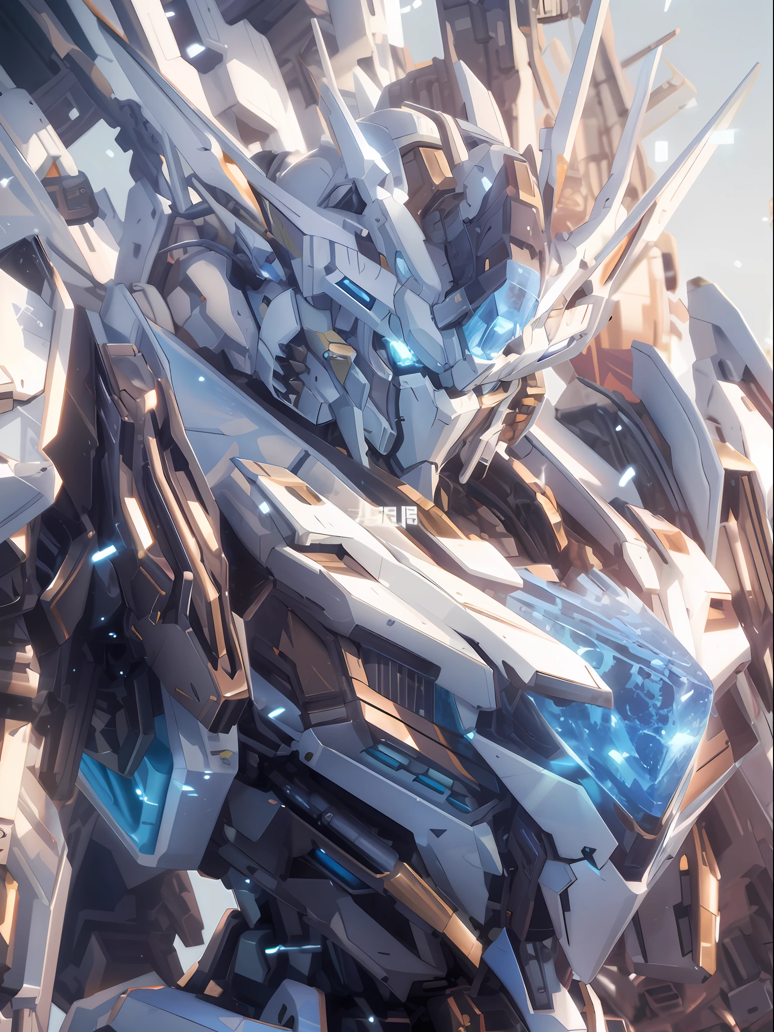 Close up of robot-like object with sky background, 4k highly detailed ...