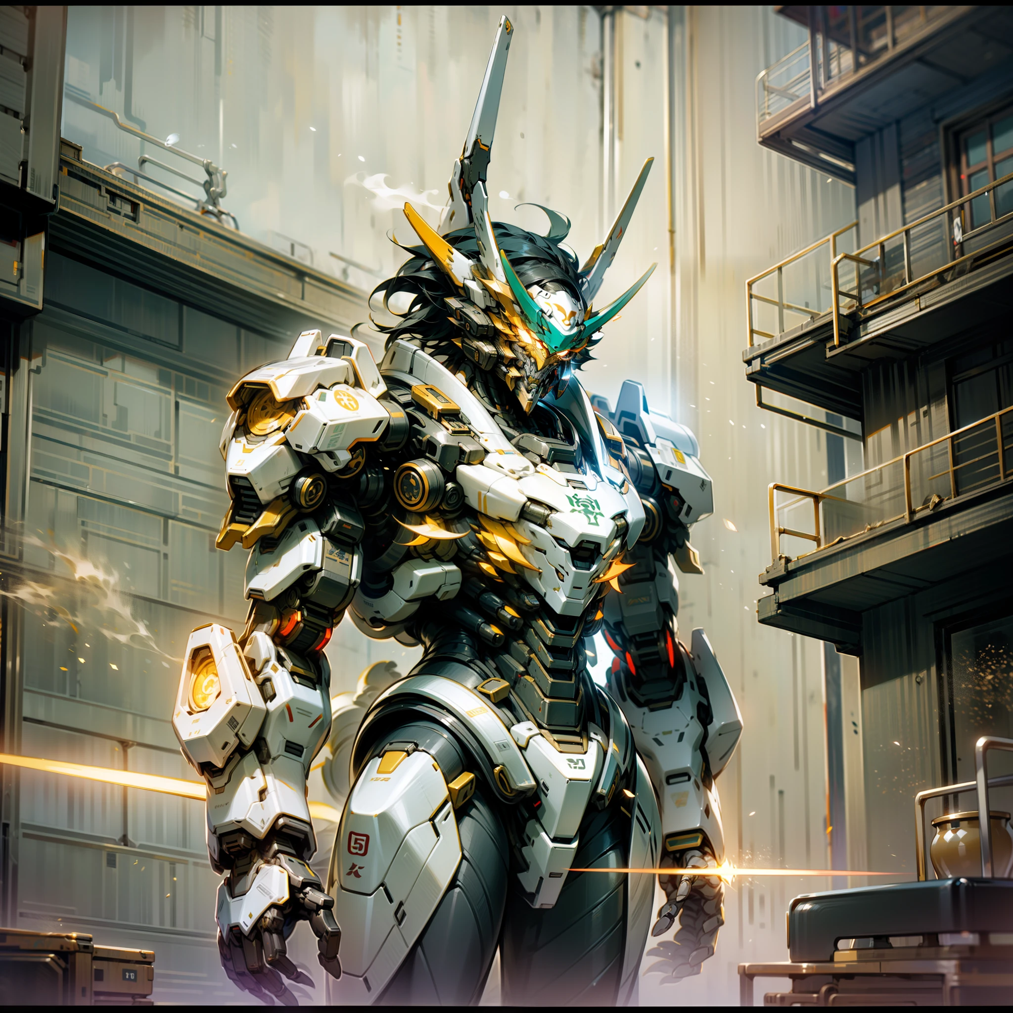 with light glowing，Reflective， - SeaArt AI