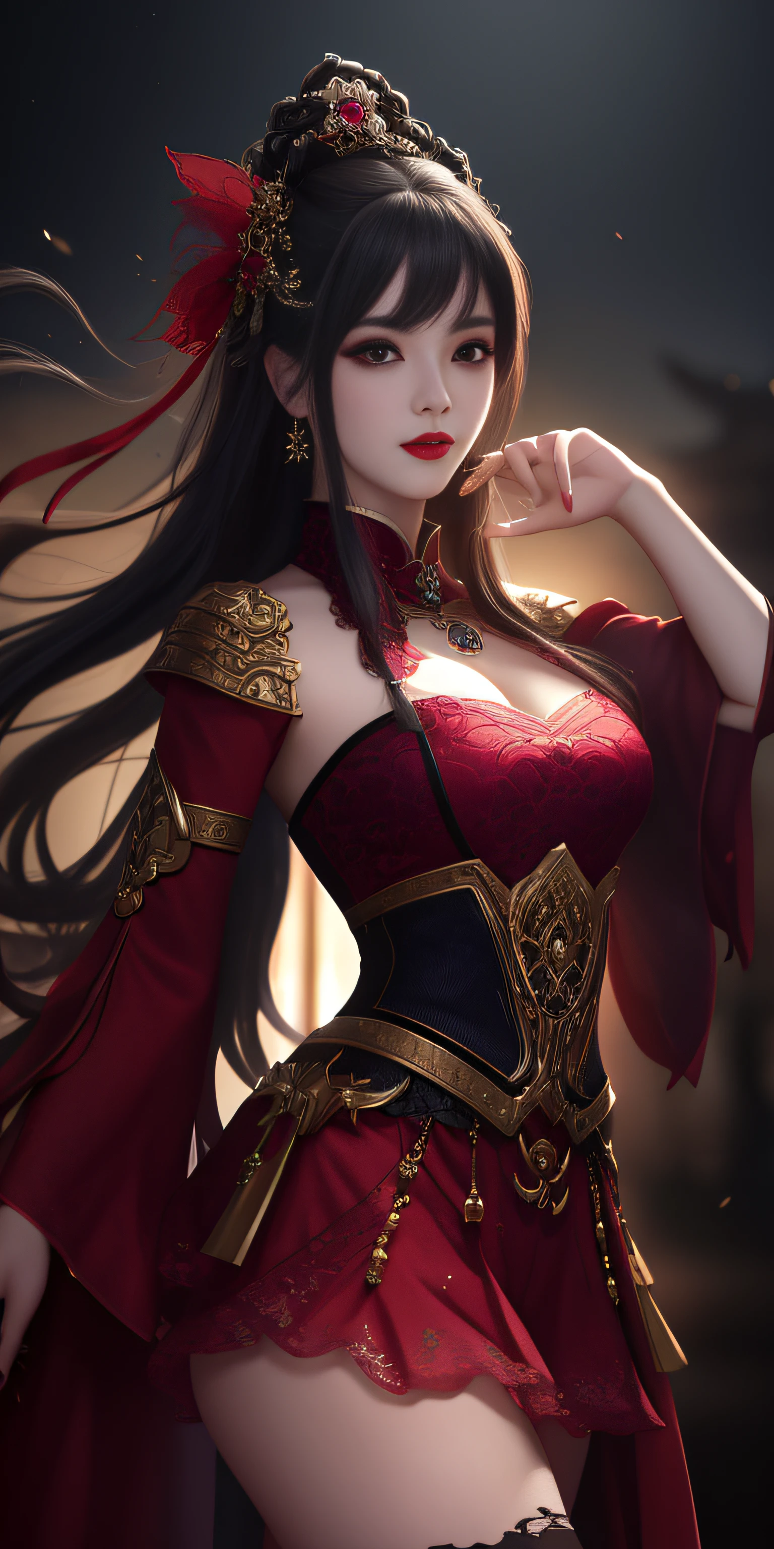 Best Quality, masutepiece, hight resolution, 1girl in, Hanfu - SeaArt AI