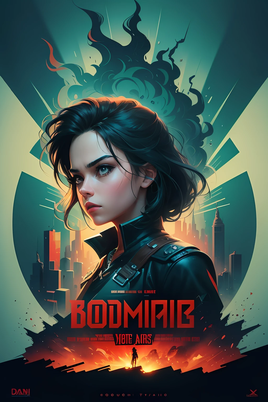 "Create a visually stunning and dynamic 2D graphic illustration in the ...