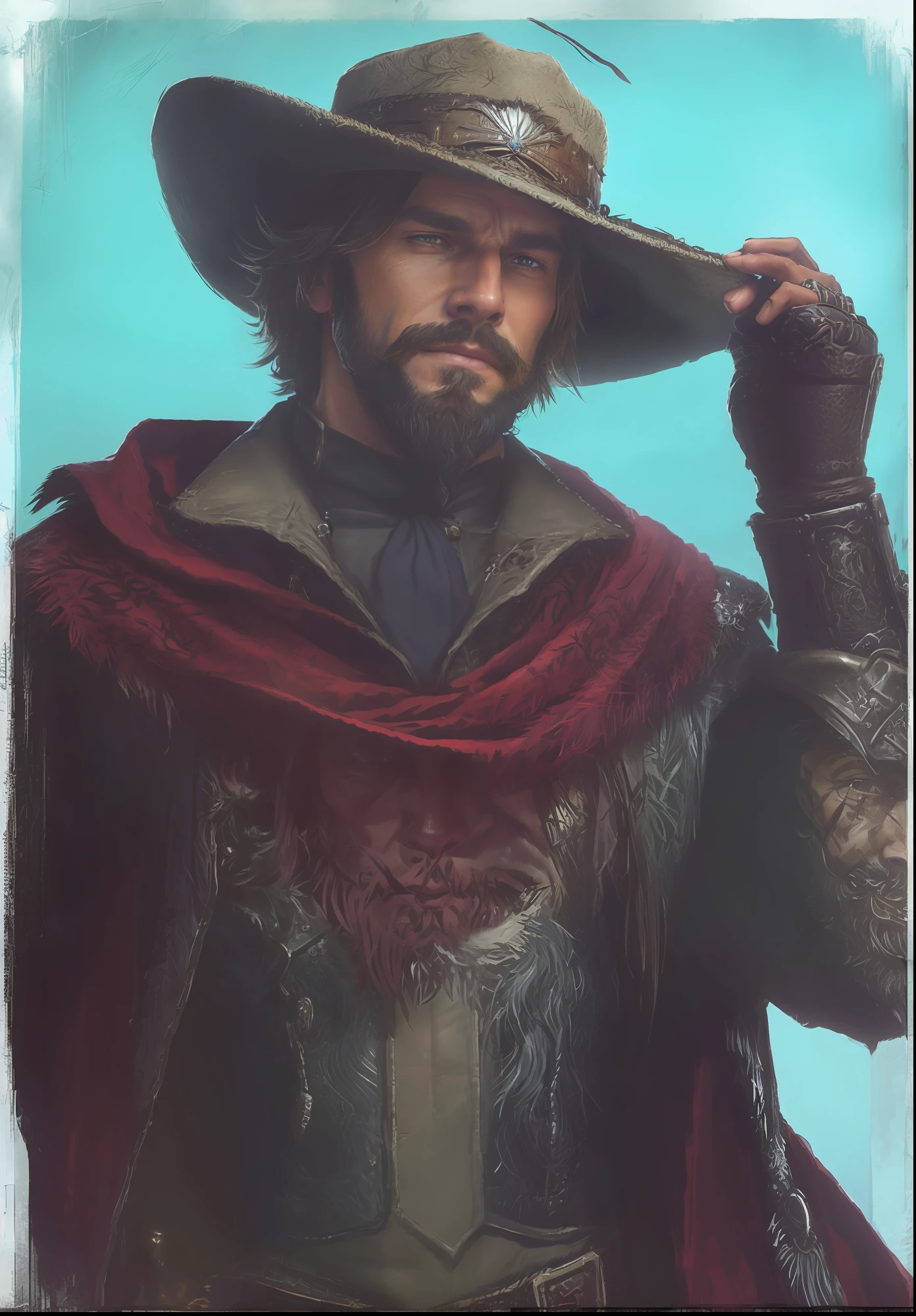 a man with a hat and a beard, jesse mccree, mccree from overwatch, cole ...