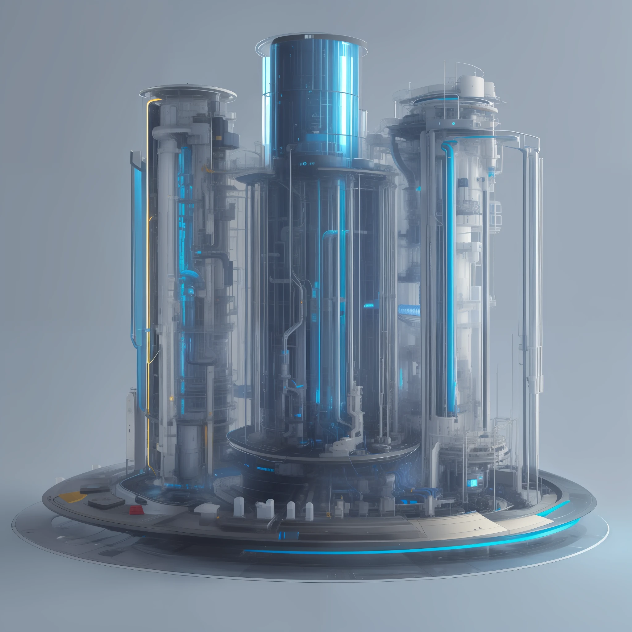 Make a tubular particle generator, extremamente detalhado, ultra detalhado, modern and ...