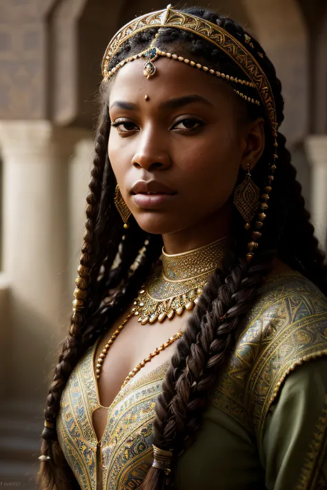 close up portrait of a 22 year-old gorgeous confident blasian dark ...