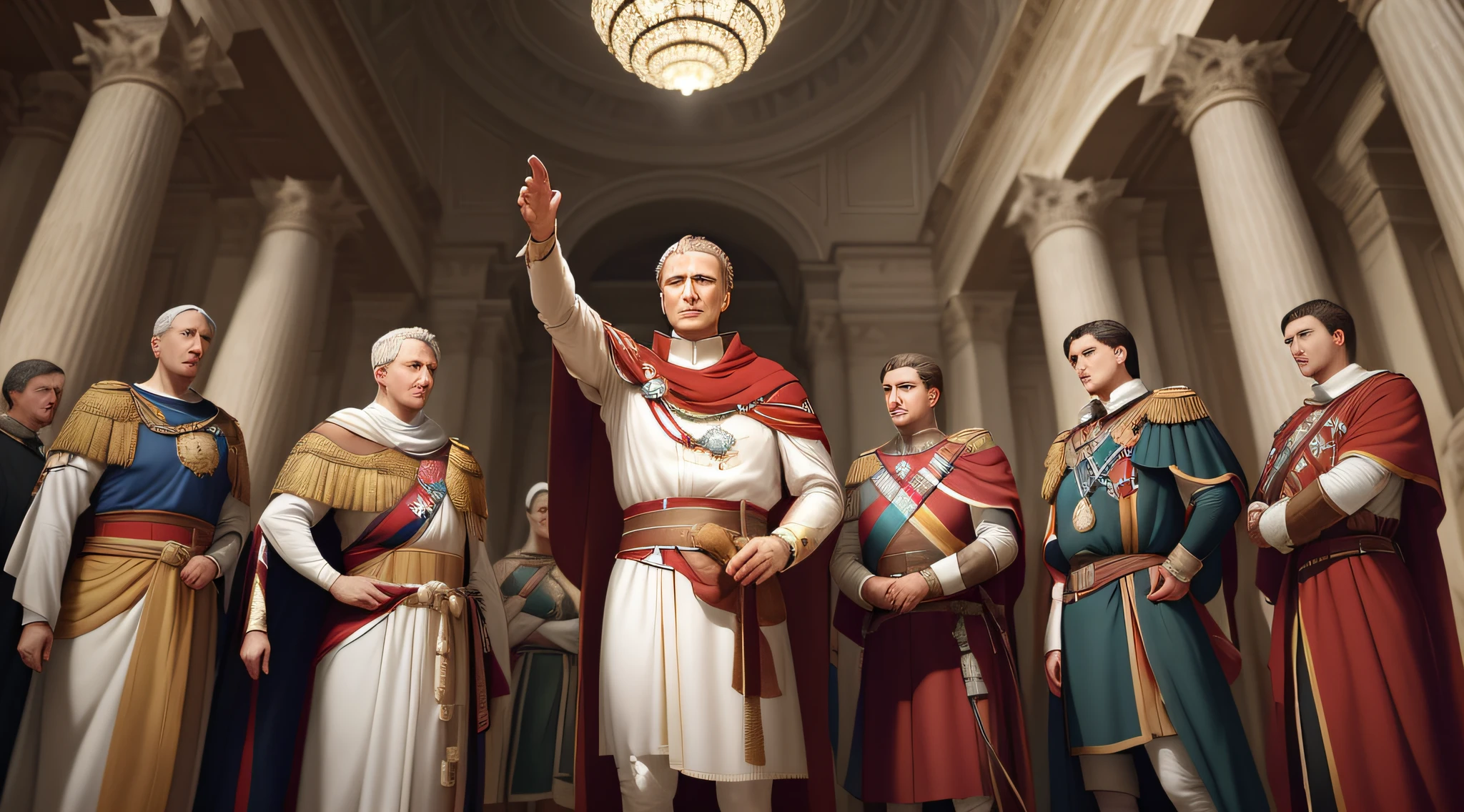 The empire of Julius Caesar, embora tecnicamente nunca tenha sido ...