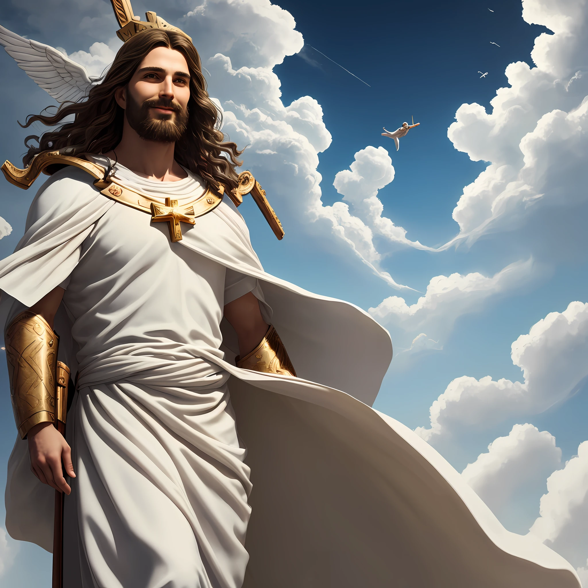 Jesus second coming in the hea - SeaArt AI