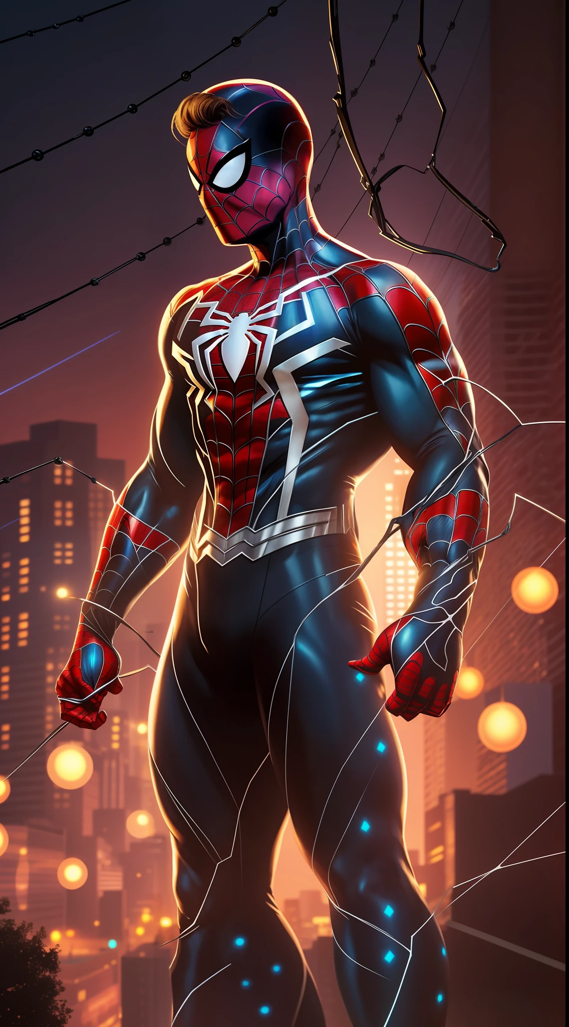 Spider-Man in its improved version shows a muscular and toned physique ...