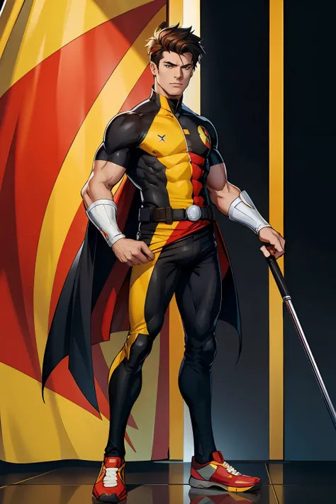 Belgian guy Super Hero Black Yellow and Red clothes Belgian clothes ...