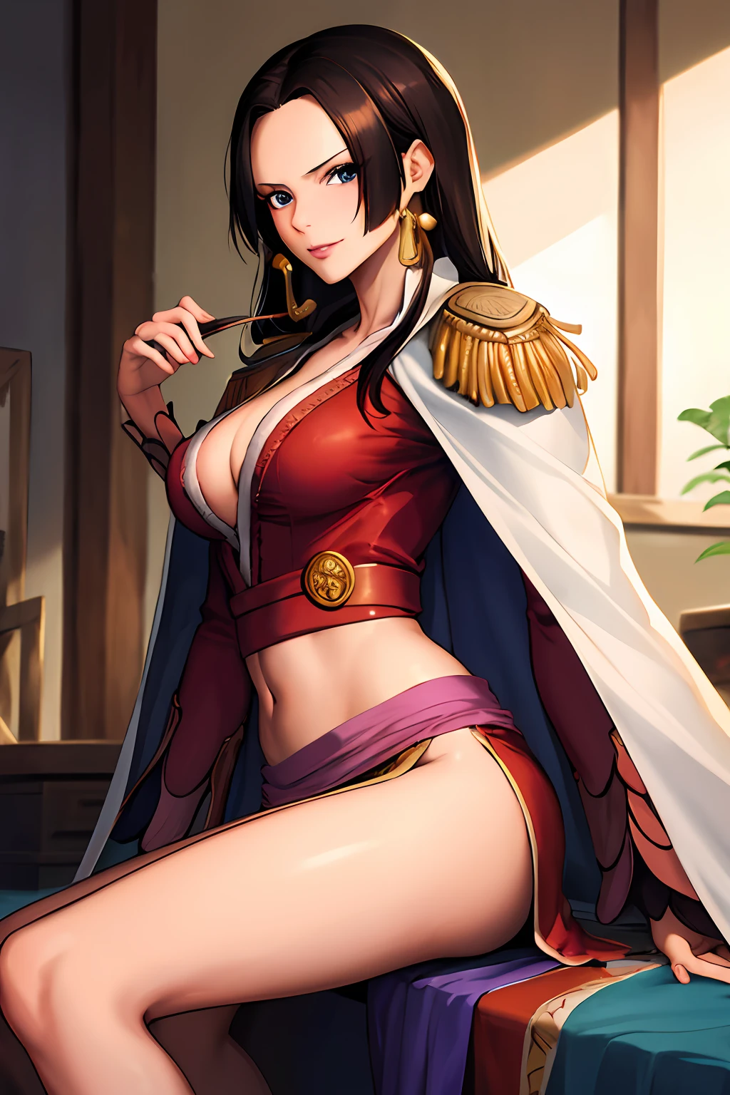 masterpiece, best quality, highres, hancock1, boa hancock - SeaArt AI