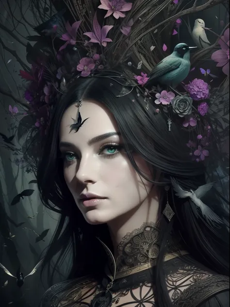 Surreal Witchcraft: An abstract character portrait of a master ...